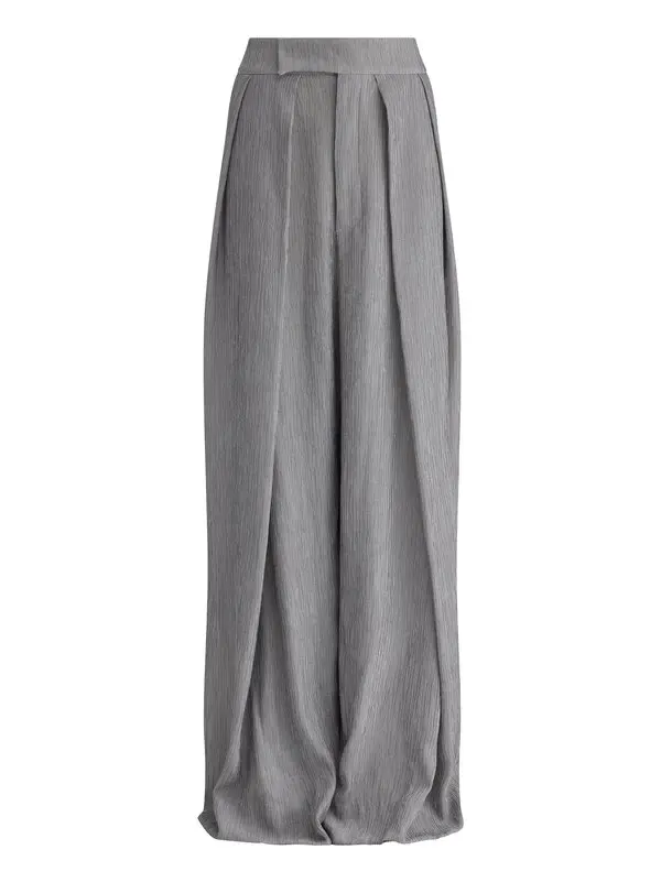 Maticevski Hello Sailor Crinkle Crepe Wide-leg Pants - Plaid