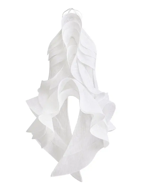 Maticevski Toile Wave Halter Top - White