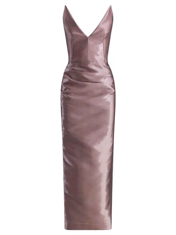 Maticevski Saucy Minx Cotton Midi Dress - Pink
