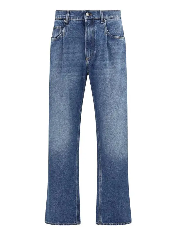 Dolce & Gabbana Wide Leg Jeans - Blue