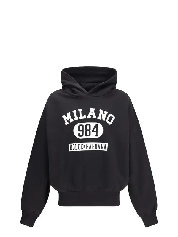 Dolce & Gabbana Cotton Hoodie - Black