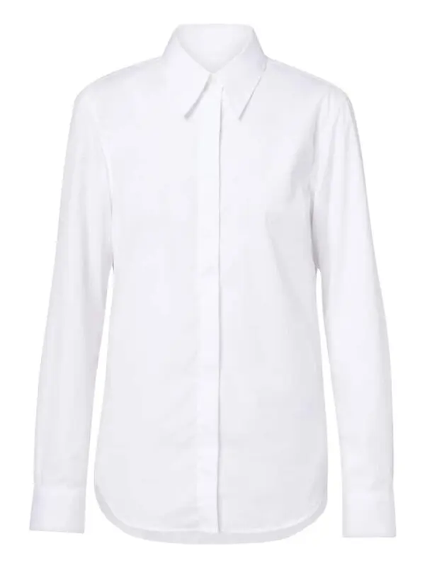 Dries Van Noten Cotton Poplin Shirt - White