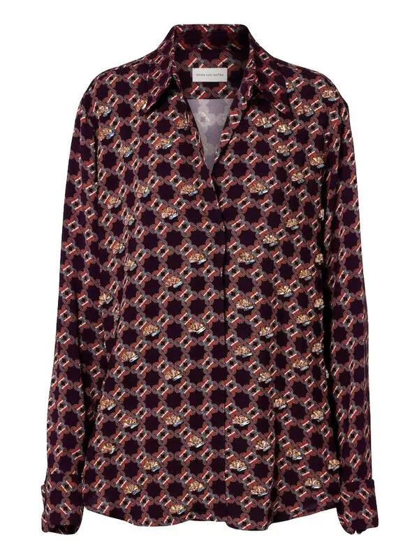 Dries Van Noten Printed Viscose Shirt - Multicoloured
