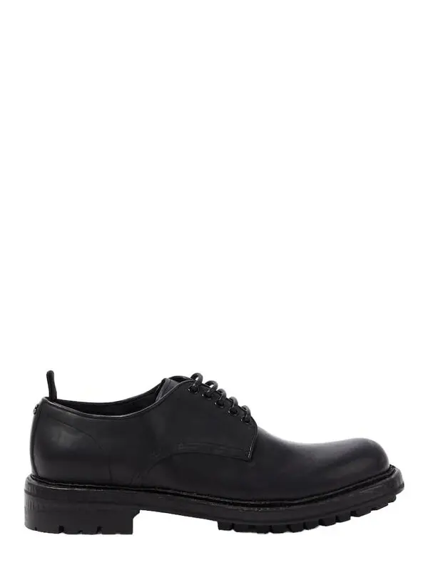 Dolce & Gabbana Leather Derby Shoes - Black