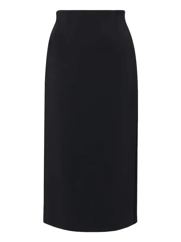 Max Mara Pece Crêpe Pencil Skirt - Black