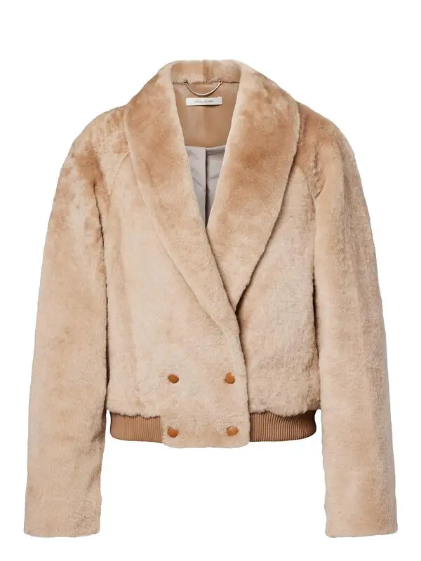 JACQUES WEI Shearling Jacket - Beige