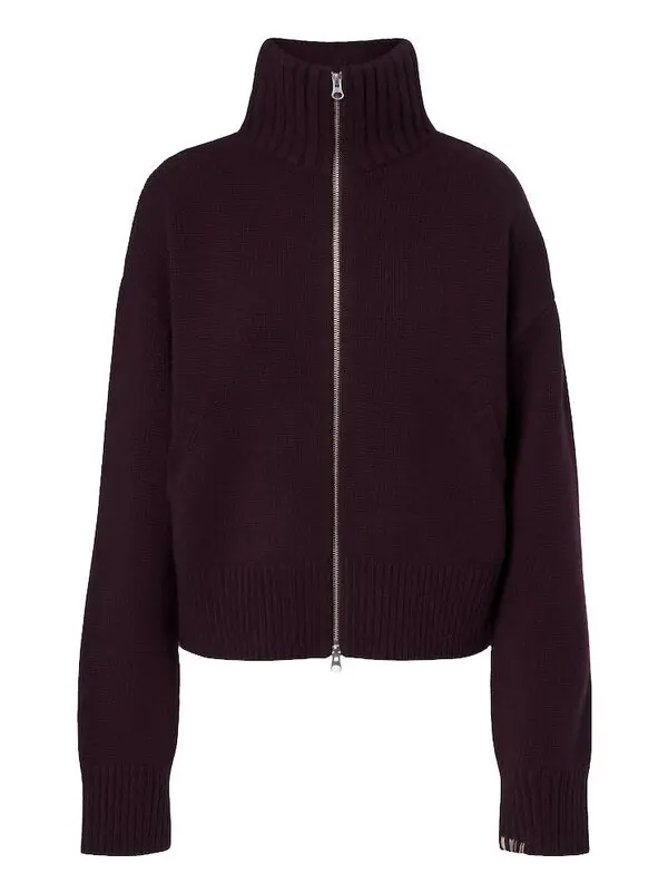 Extreme Cashmere N°438 Xtra Fab Cashmere Zip-up Sweater - Purple