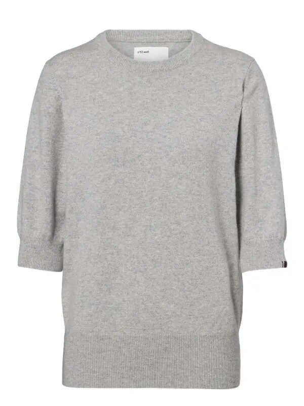 EXTREME CASHMERE X N°63 Well Cashmere-blend Top - Grey