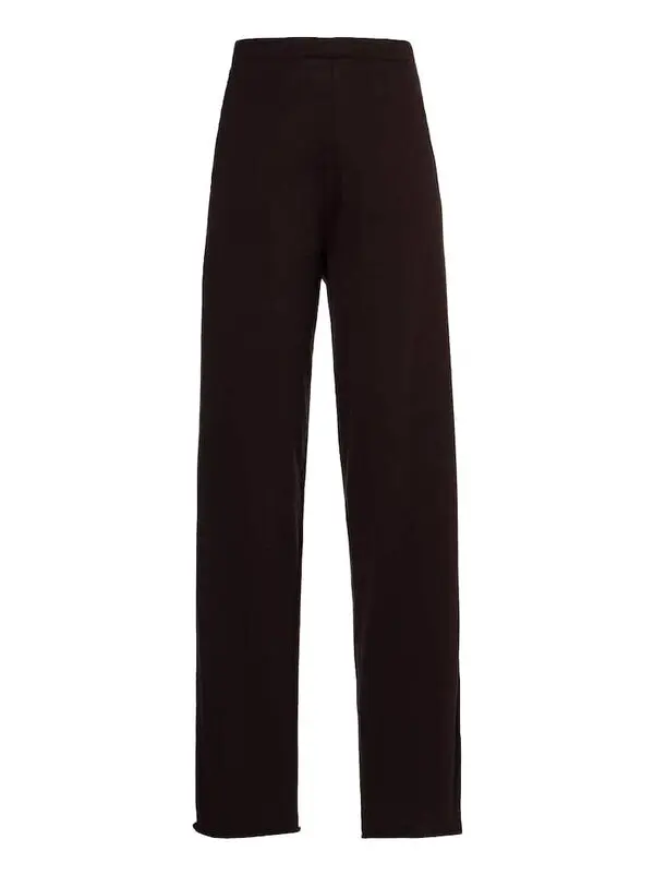 EXTREME CASHMERE X N°353 Relax Cotton-blend Straight Pants - Brown