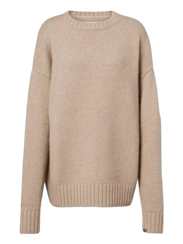 EXTREME CASHMERE X Ribbed-knit Cashmere Sweater - Beige