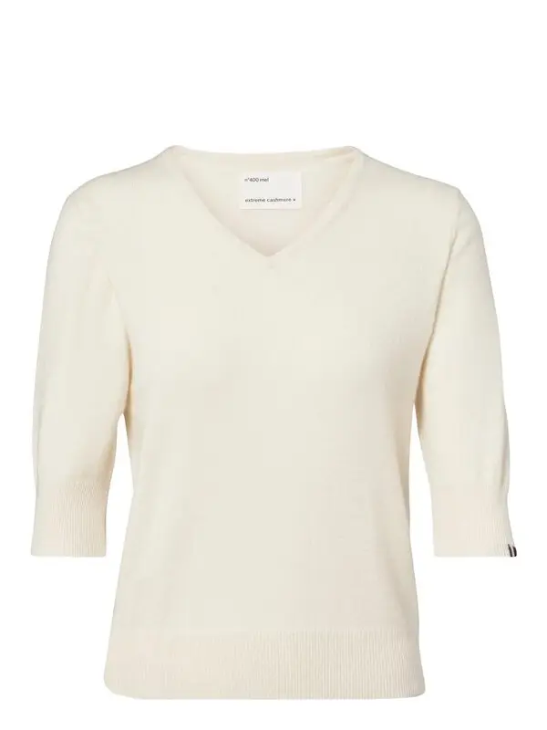 EXTREME CASHMERE X Mel Cashmere Top - White