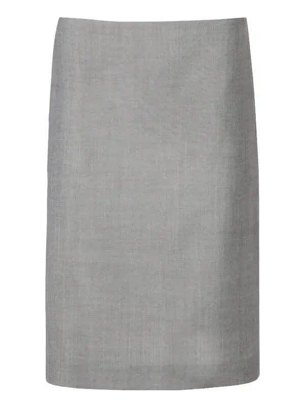 Calvin Klein Luna Wool Pencil Skirt - Grey