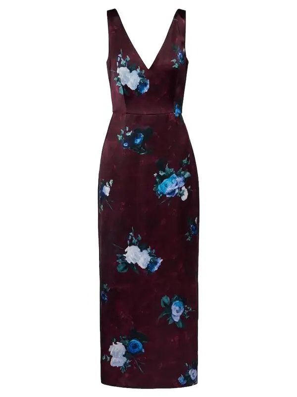 Erdem Floral Duchesse Cocktail Dress - Multicoloured