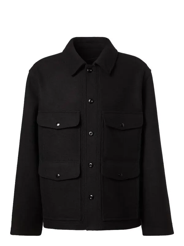LEMAIRE Wool Felt Field Jacket - Black