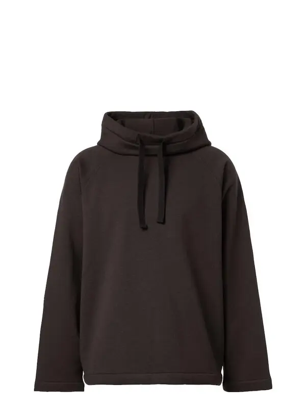 LEMAIRE Wool And Cotton Hoodie - Brown