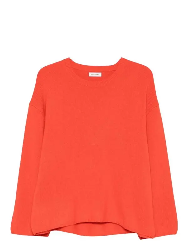 Soft Goat Crewneck Sweater - Orange