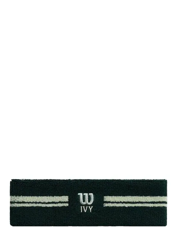 Kith Ivy Wilson Terry Stripe Headband - Ivy Green