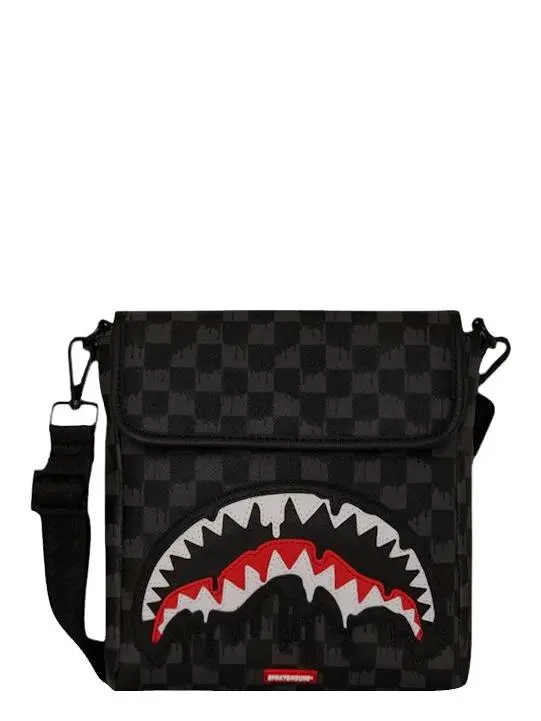 SPRAYGROUND Sharks In Paris Thunderdrip Messenger Sling - Black