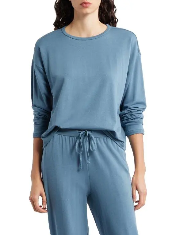 Eileen Fisher Boxy Terry Top - Sea Spray