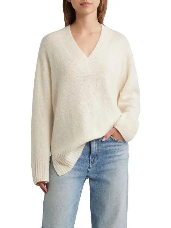 Rails Gisella Cashmere & Silk Sweater - Ivory