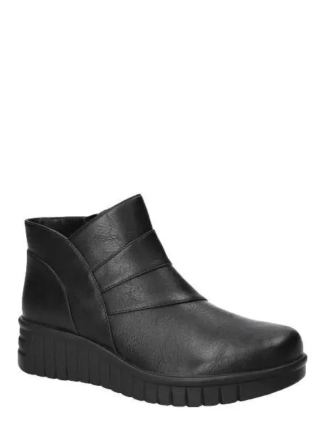 EASY WORKS BY EASY STREET Rayleen Wedge Bootie - Black