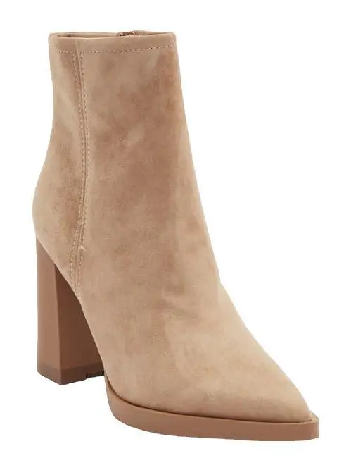 Steve Madden Harden Pointed Toe Bootie - Sand Suede