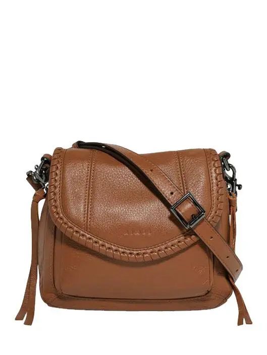 AIMEE All For Love Leather Crossbody Bag - Chestnut