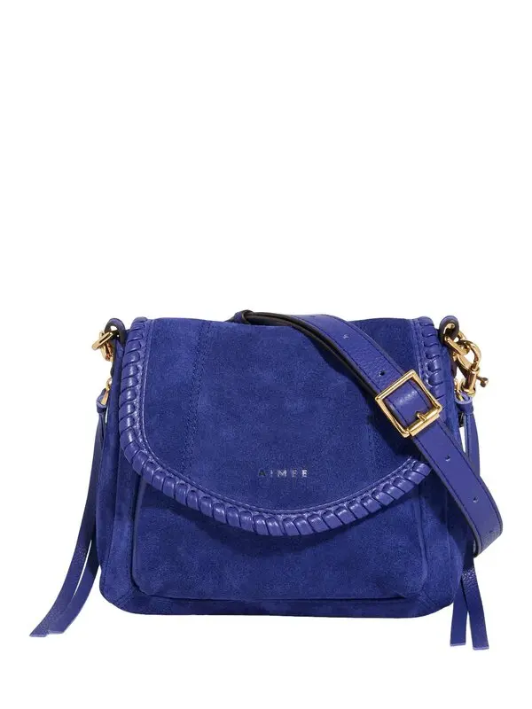 AIMEE All For Love Leather Crossbody Bag - Dusk Suede