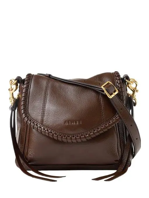 AIMEE All For Love Leather Crossbody Bag - Fudge