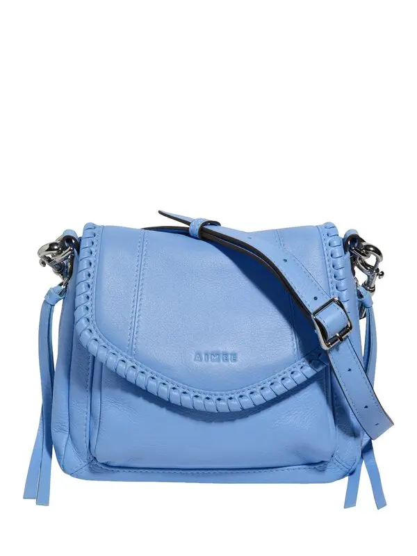 AIMEE All For Love Leather Crossbody Bag - Pure Blue