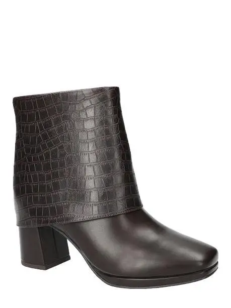 EASY WORKS BY EASY STREET Sutton Bootie - Brown-croco