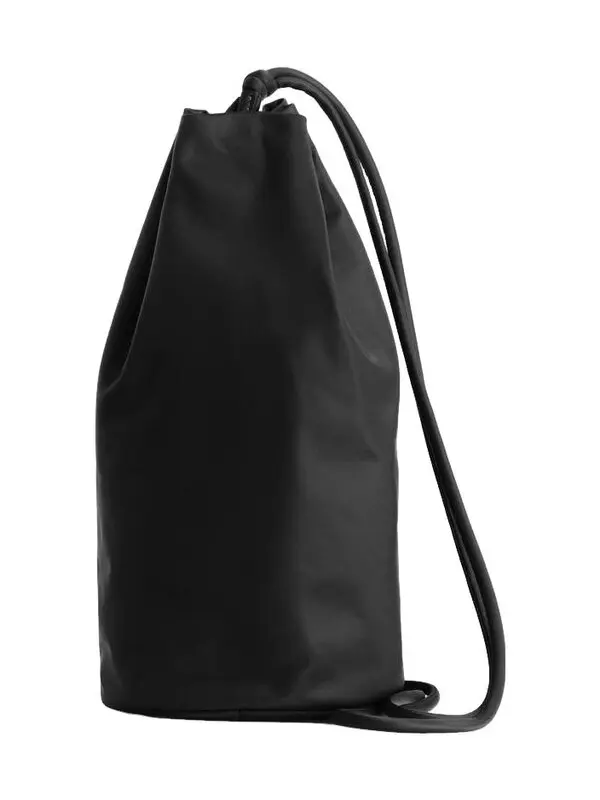 Cos Drawstring Crossbody Bag - Black