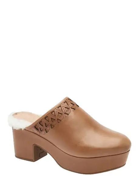 CHOCOLAT BLU Gannet Platform Clog - Camel Leather