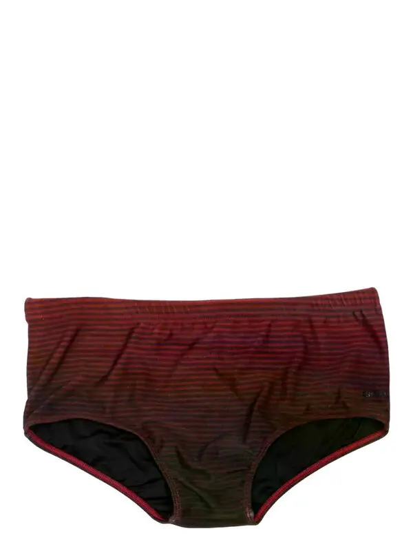 OSKLEN Striped Swim Trunks - Black