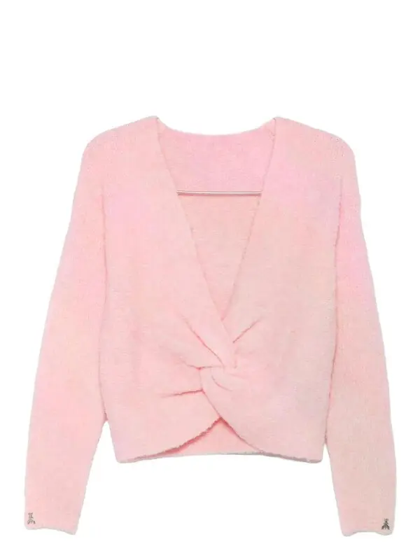 Patrizia Pepe Twist-embellished Jumper - Pink