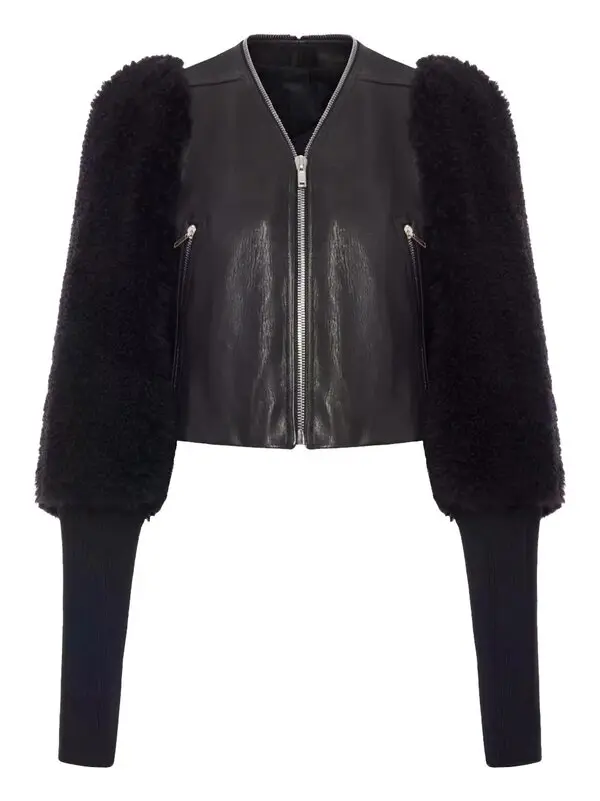 Rick Owens Leather Jacket - Black