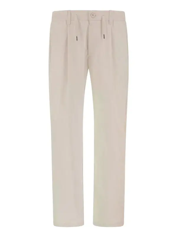 Herno Pleat-detailing Trousers - Neutrals
