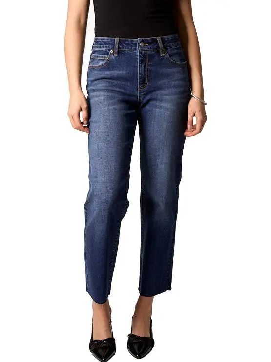 BLUE REVIVAL Quinn Mid-rise Straight Ankle Jeans - Marrakesh
