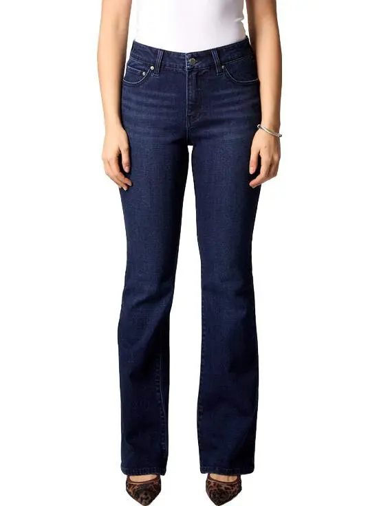 BLUE REVIVAL Maya Mid-rise Bootcut Jeans - Amsterdam Dark