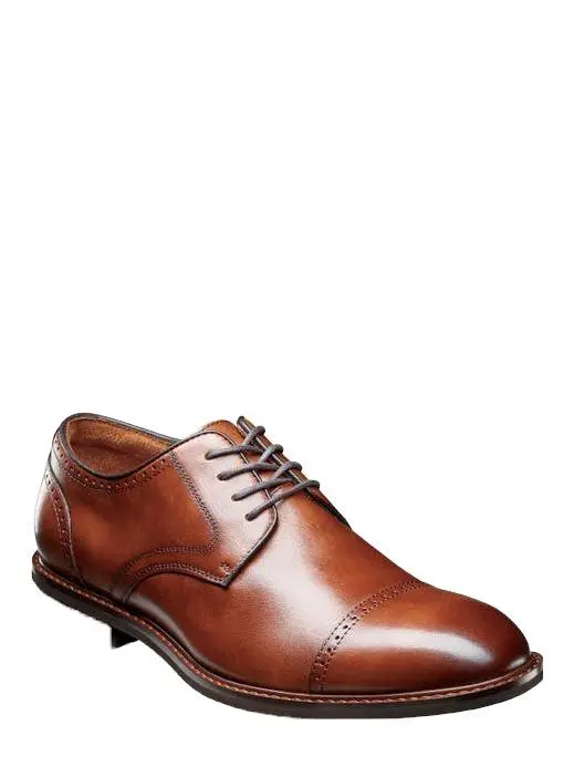 STACY ADAMS Bailey Cap Toe Derby - Brandy