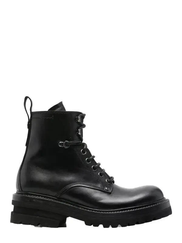 Premiata Lace-up Lug-sole Boots - Black