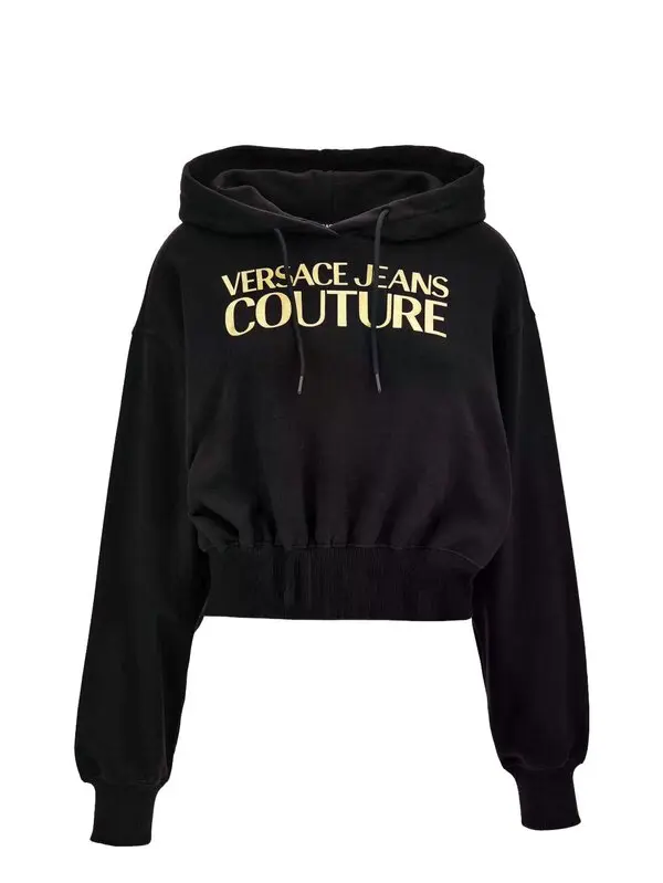 Versace Logo Emblem Hoodie - G89 Black