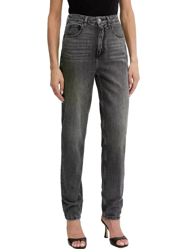 Guess Organic Cotton-blend Straight Leg Jeans - Grey