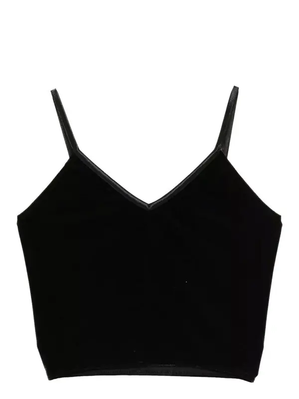 FORTE_FORTE Velvet Tank Top - Black