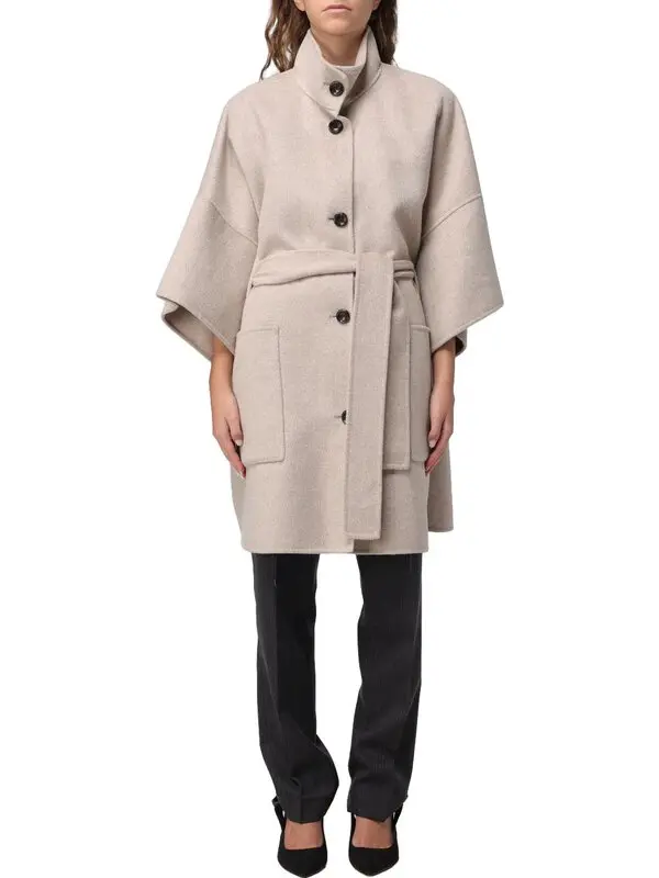 Liu Jo Belted Coat - Mastic