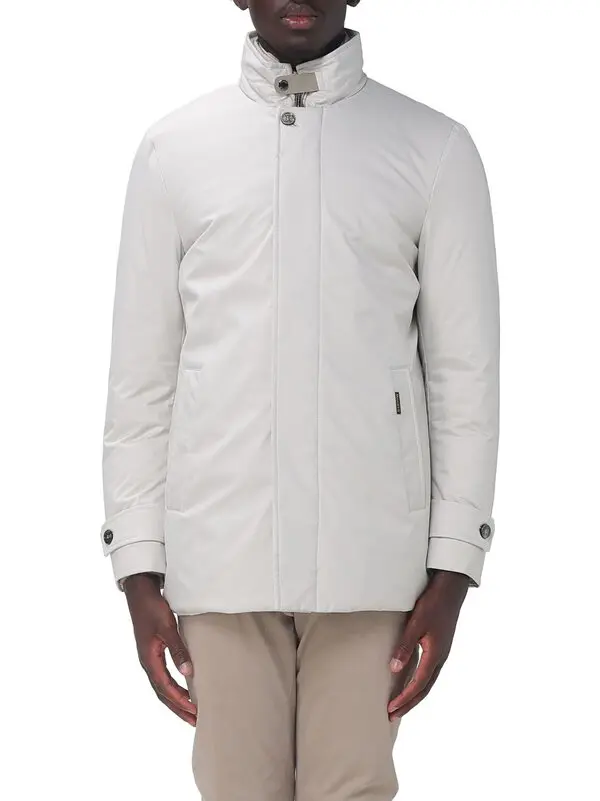 MOORER Stand Collar Jacket - Ecru