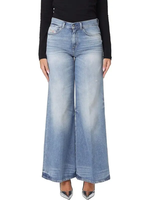 DIESEL Wide Leg Jeans - Denim