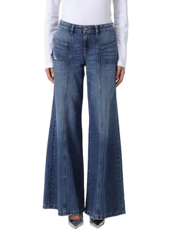 DIESEL Wide Leg Jeans - Blue