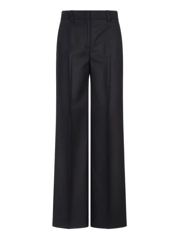 Incotex Wide Leg Trousers - Black