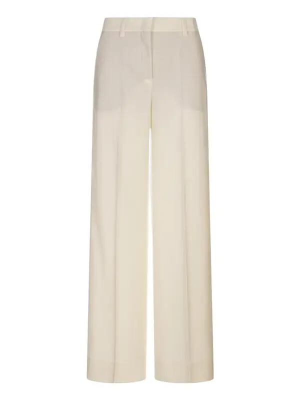Incotex Wide Leg Trousers - White